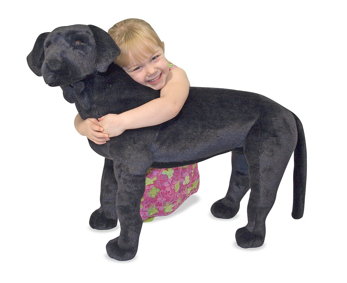 Black Lab Giant Stuffed Animal Melissa and Doug 12217 Plush Black Lab