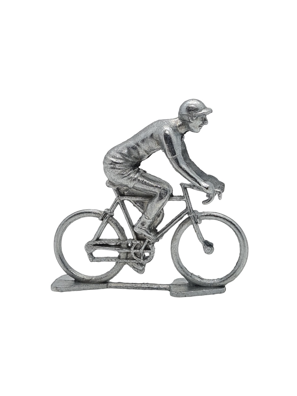 Cyclist figure R roller monobloc to paint - miniature made in France