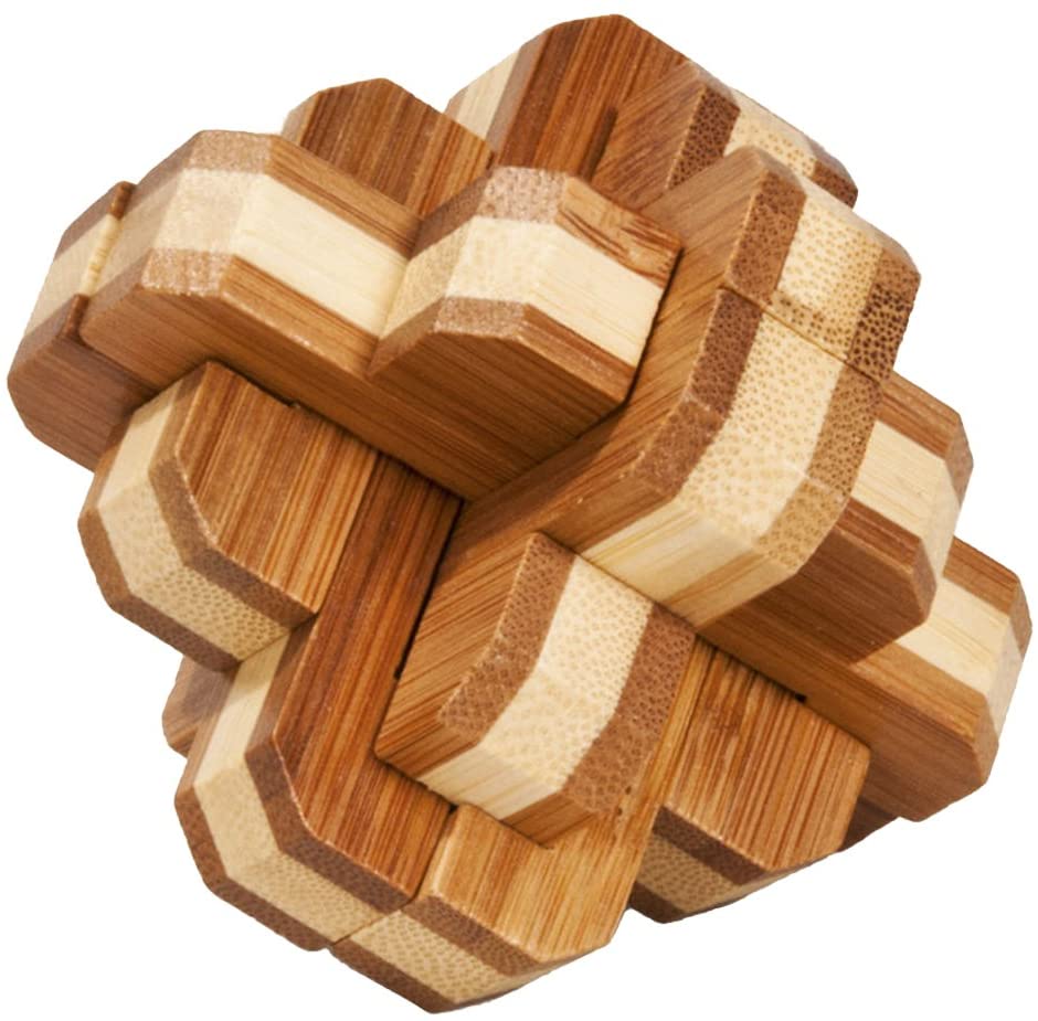 Bamboo puzzle "Round knot" made by Fridolin, 17159.