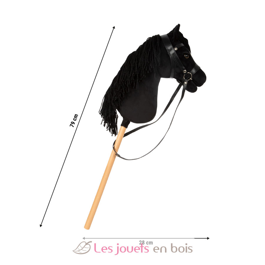 Hobby Horse black Eddie - small foot - wooden toys