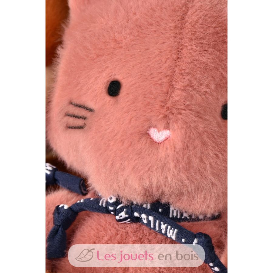 Méloé Cat Plush Toy 37cm - Rose powder - Maïlou Tradition