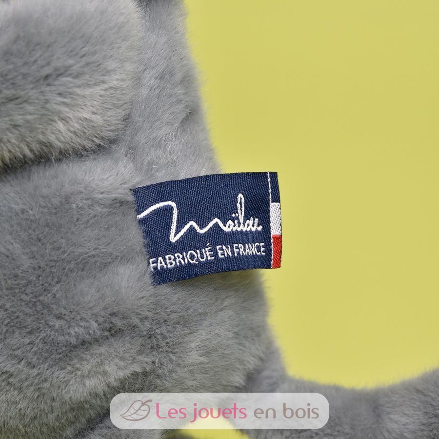 Méloé Cat Plush Toy 37cm - Grey - Maïlou Tradition