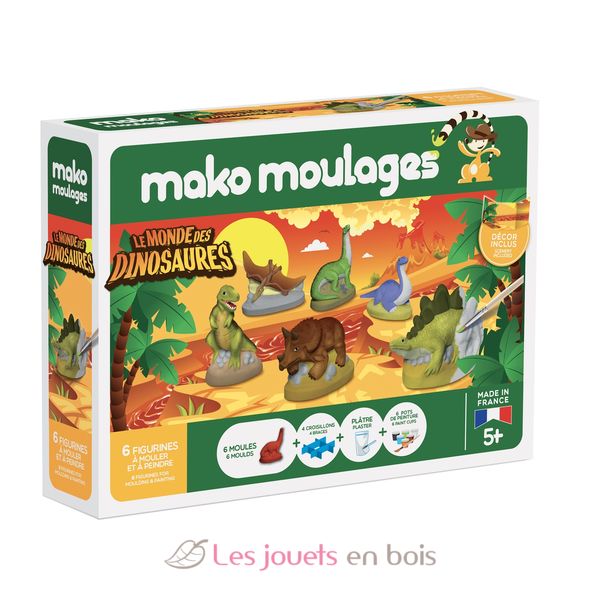 The World of Dinosaurs Box - mako moulages - Plaster figurines to be ...