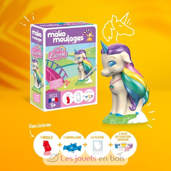 Molding box My Rainbow Unicorn - mako moulages - Plaster figurines to ...