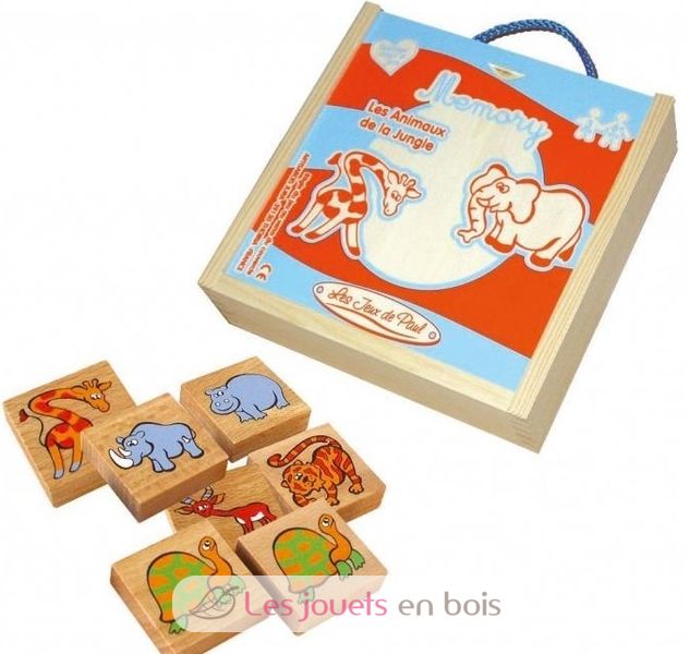 mémory jungle animals: offer a memory game, memory game the jungle animals