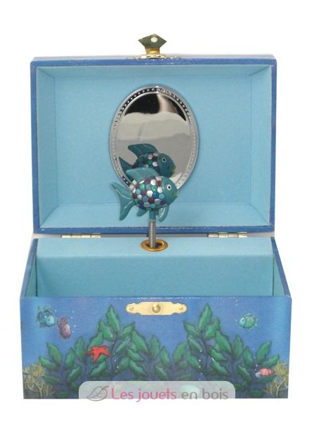 Music Box Rainbow Fish - musical jewelry box by Trousselier S91066