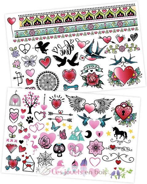 75 wash-off tattoos Colorful - Buki TA003 - Tattoos For Kids temporary ...